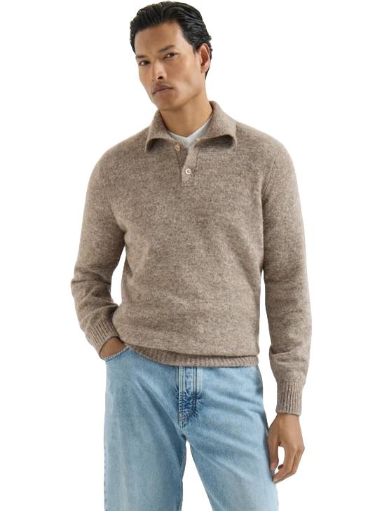BRUNELLO CUCINELLI Brunello Cucinelli Alpaca, Cashmere, and Wool Polo Shirt